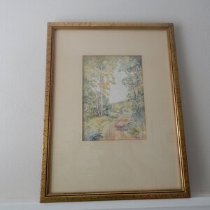 Signe E Larson Impressionist Watercolor Painting – Birger Sandzen ...