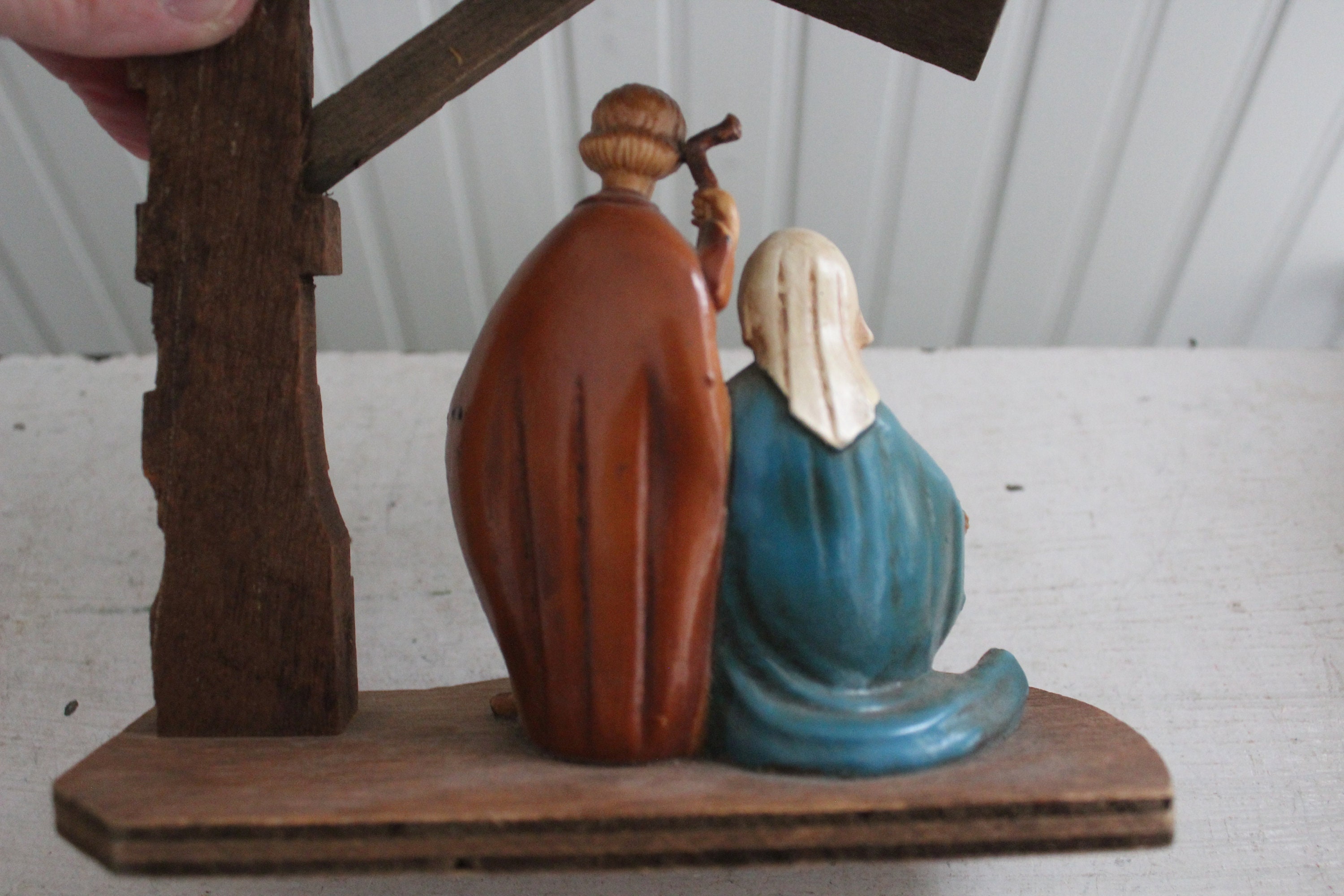 Vintage Fontanini Style Nativity Creche Set w/Wood Manger | Etsy