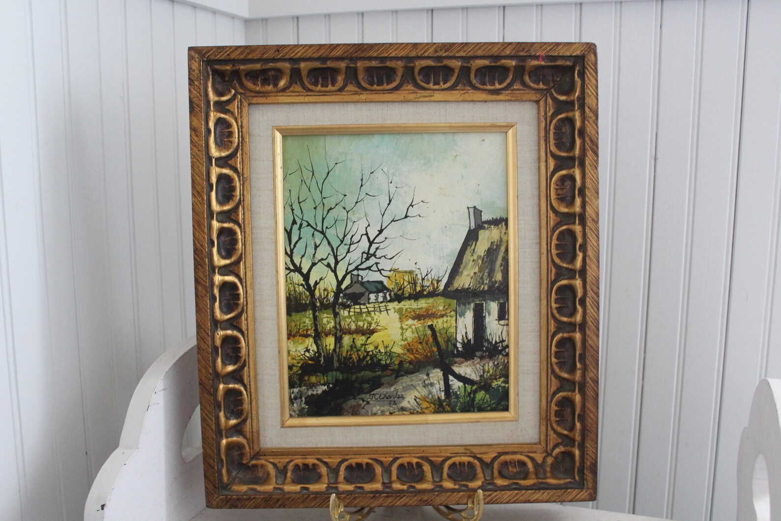 Vintage Oil Painting - Signed & Dated by Artist, J.C. Charles, '73 ...