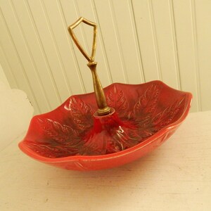 Red California Original Pottery 148 Server Plate Tray With - Etsy