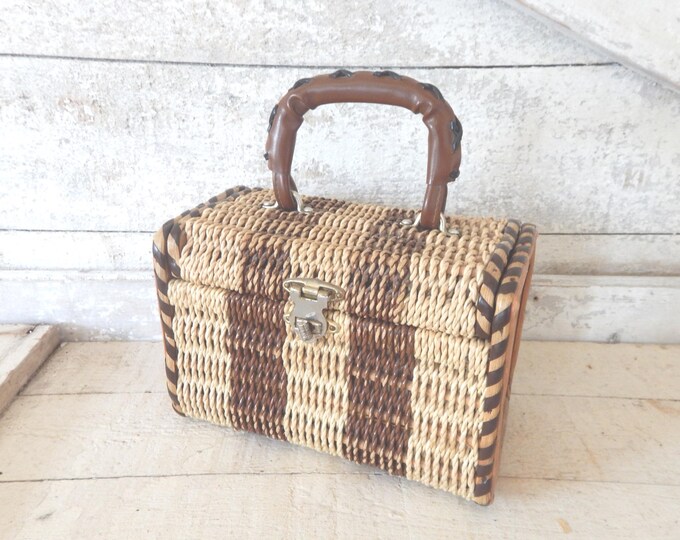 Woven Wicker Women's Box Bag Purse - Spring Woman's Wicker Purse ...