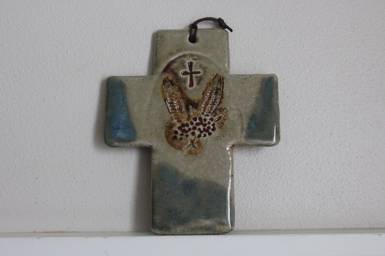 Vintage Hand Crafted Ceramic Pottery Crucifix Religious | Etsy