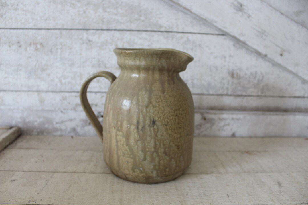 Vintage Hand Thrown Studio Art Pottery Pitcher - Water, Milk, Drink ...
