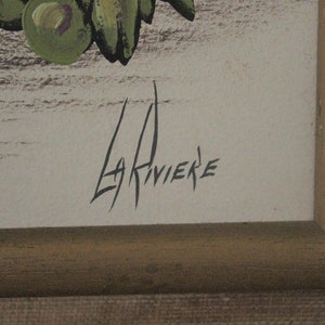 Vintage Mid Century Modern La Riviere Pair of Paintings - RARE Modern ...