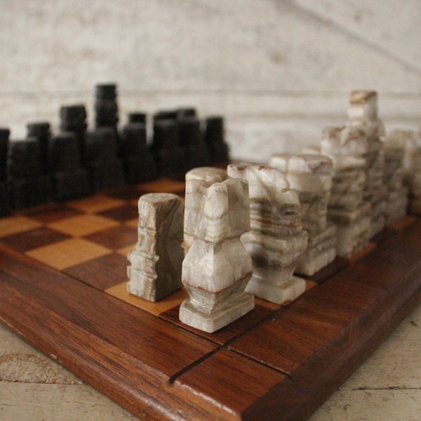 Stone Chess Set - Etsy