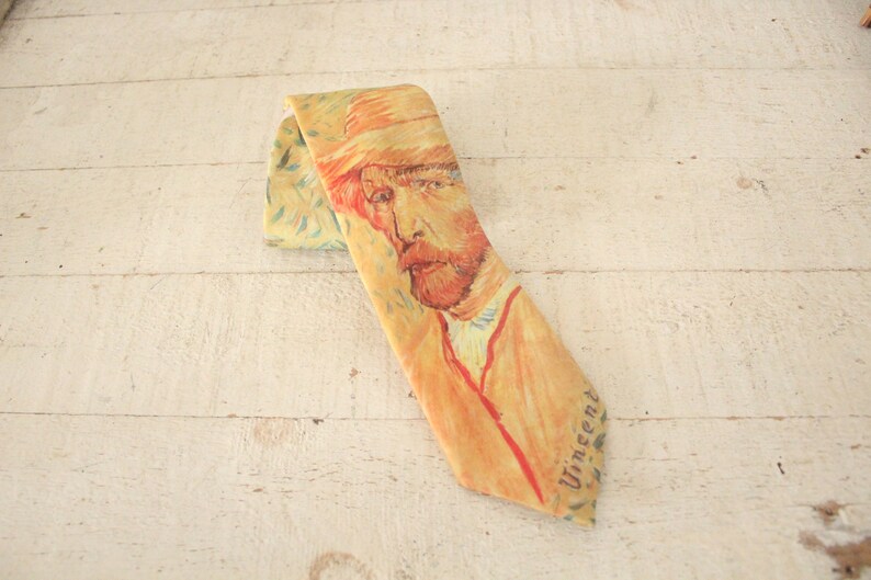 Vintage Ralph Marlin Vincent Van Gogh Men's Necktie - Etsy