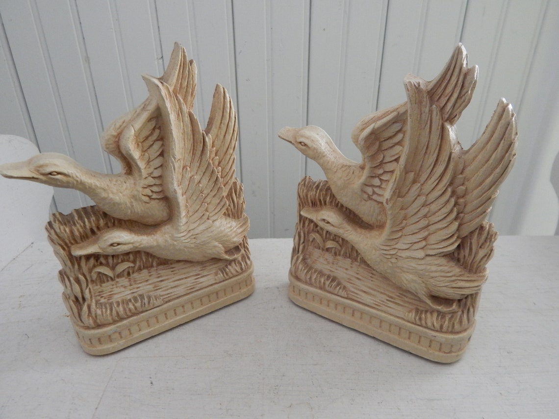 Syroco Resin Duck Bookends Mid Century Duck Water Fowl - Etsy