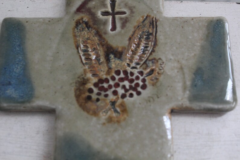 Vintage Hand Crafted Ceramic Pottery Crucifix Religious | Etsy