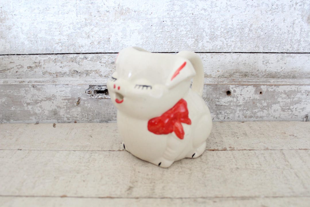 Vintage Shawnee Pig Creamer Pitcher - Piggy Creamer - Small Shawnee ...