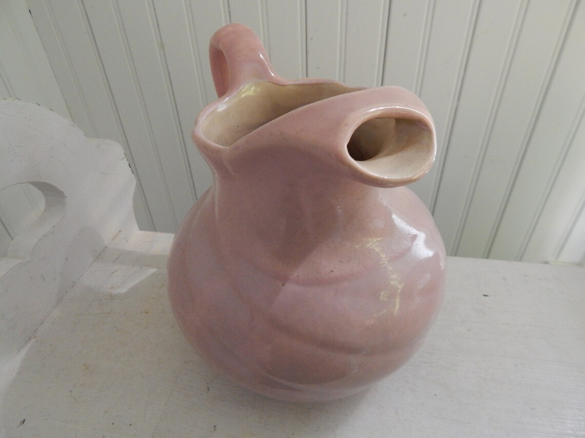 Red Wing Pink Swirl Stoneware Pitcher 735 Red Wing | Etsy