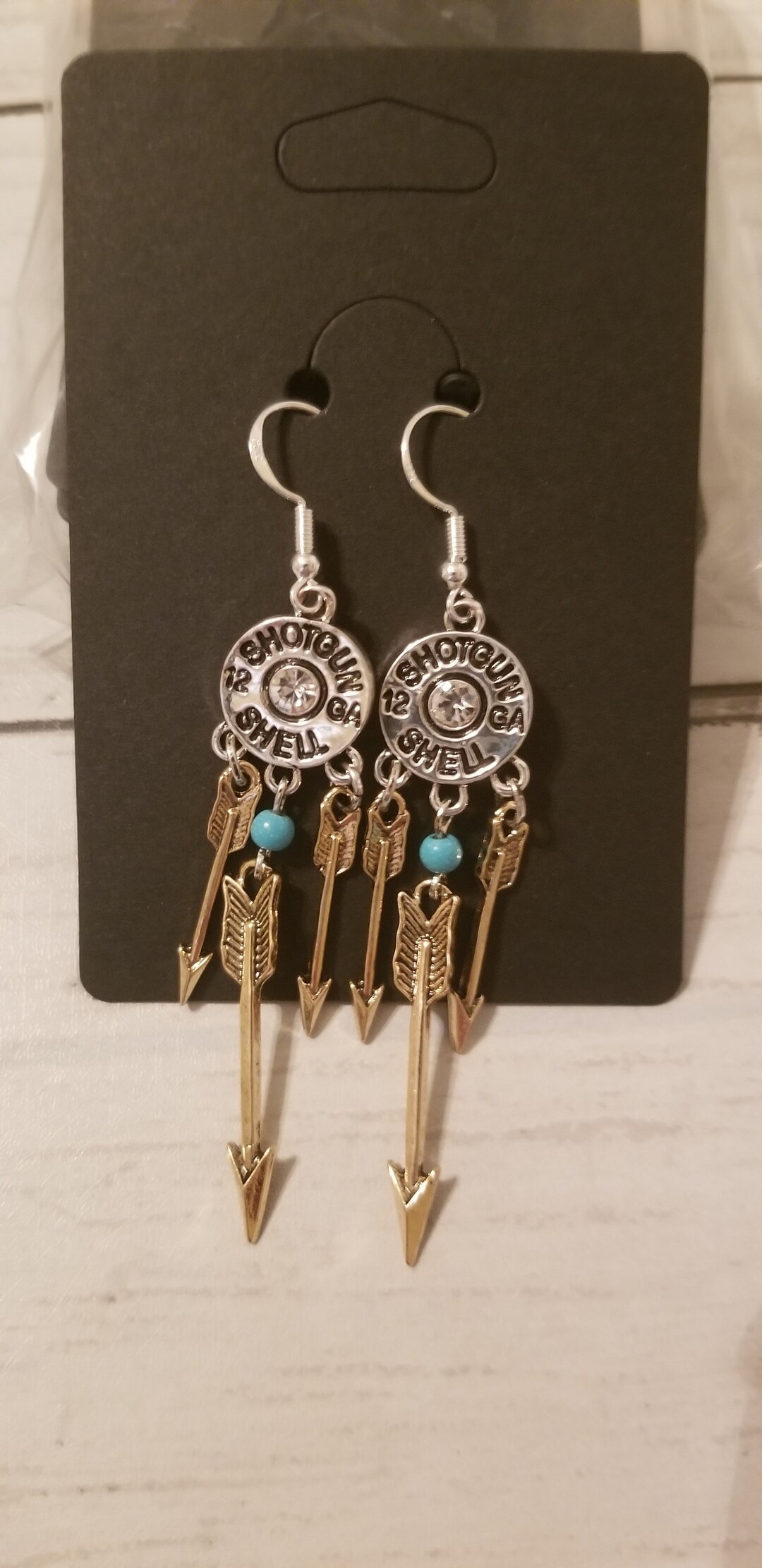 Shotgun Shell With Arrows Drop Hook Dangle Earrings - Etsy