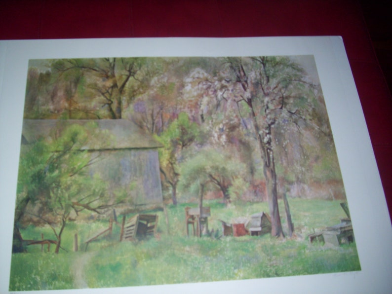 Henriette Wyeth Brandywine Farm Hand Signed Collotype Print Rare With ...