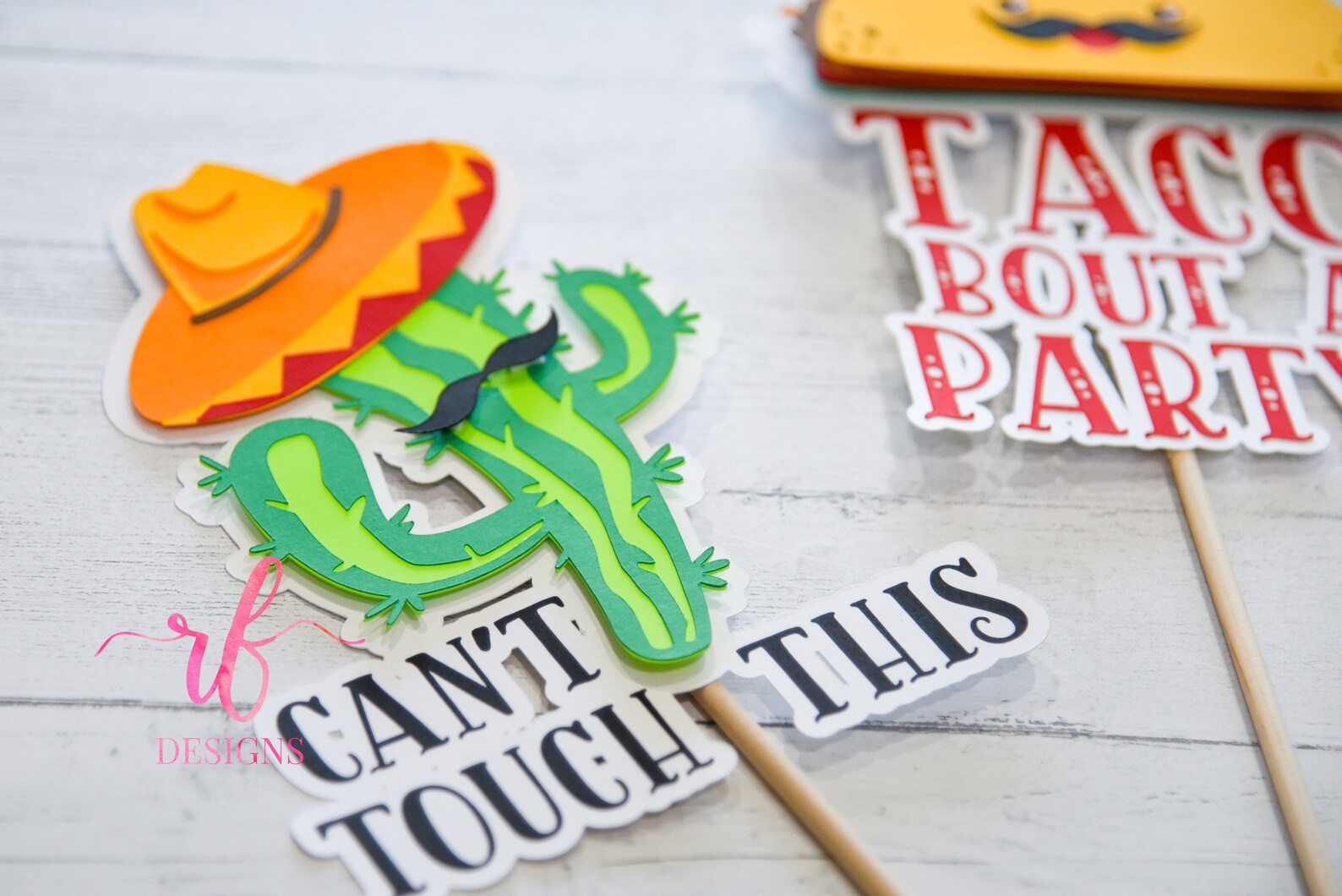 Taco' Bout Fun 4pc Fiesta Taco Themed Centerpiece Taco | Etsy