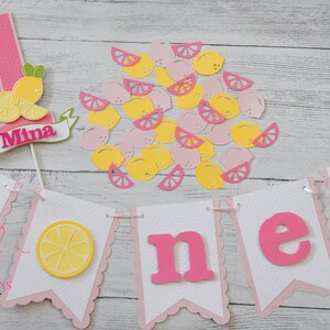 Lemon Theme Birthday Banner! Customized With Name! High Chair Banner ...