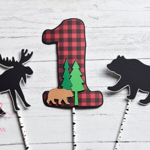 Lumberjack Centerpiece! Choice of 4pc or 6pc Set! Adventure Awaits ...