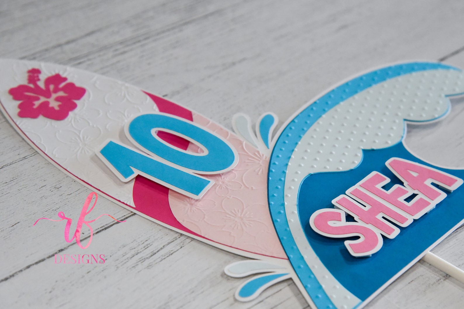 Surf Cake Topper Perfect for Your Beach Surf Pool or Summer - Etsy