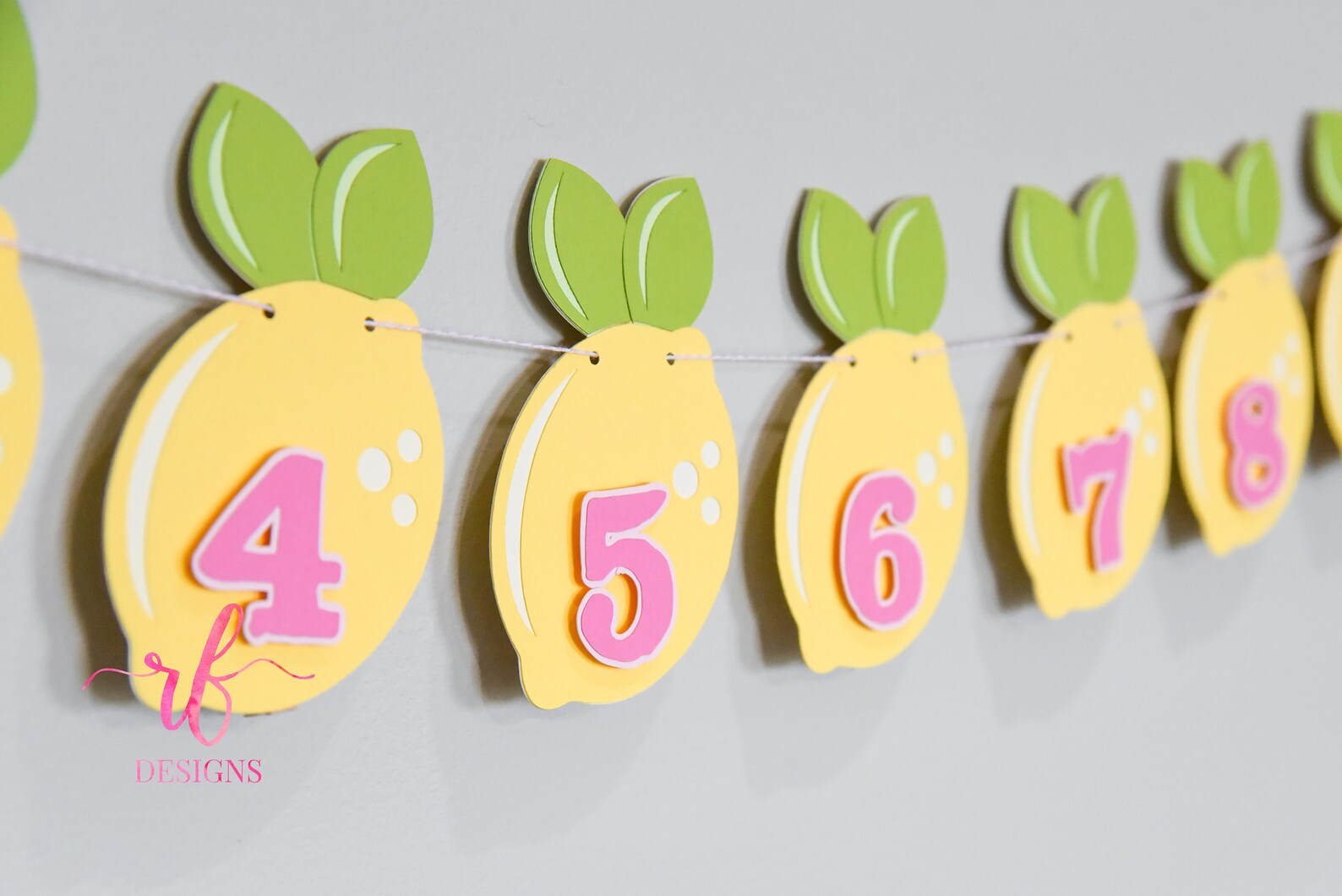 Lemon Milestone Photo Banner Lemon Theme First Birthday | Etsy