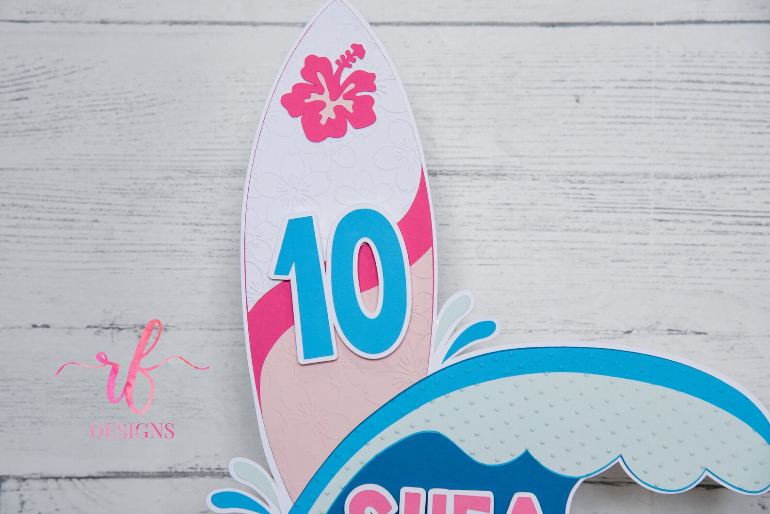 Surf Cake Topper Perfect for Your Beach Surf Pool or Summer - Etsy
