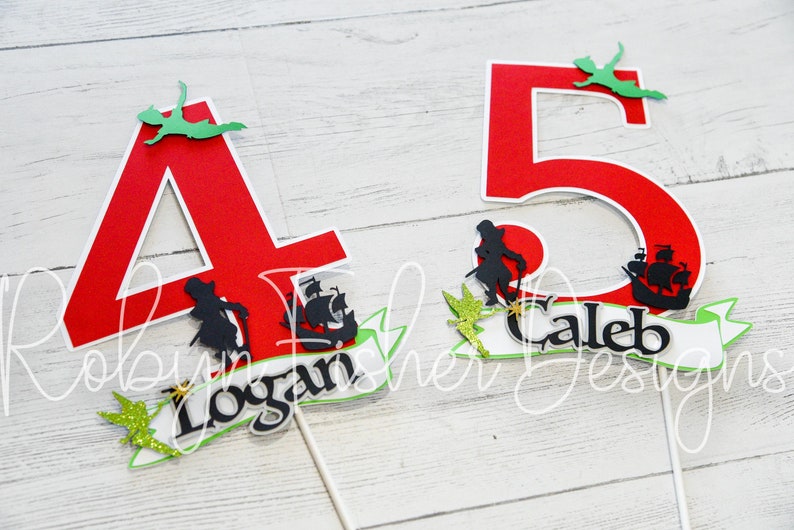 Peter Pan Cake Topper Beautifully Detailed With Pan - Etsy