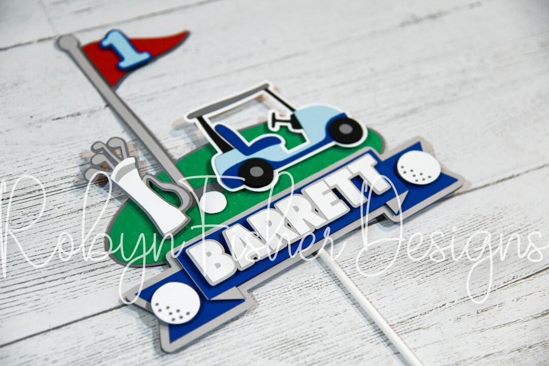 Golf Theme Cake Topper - Etsy