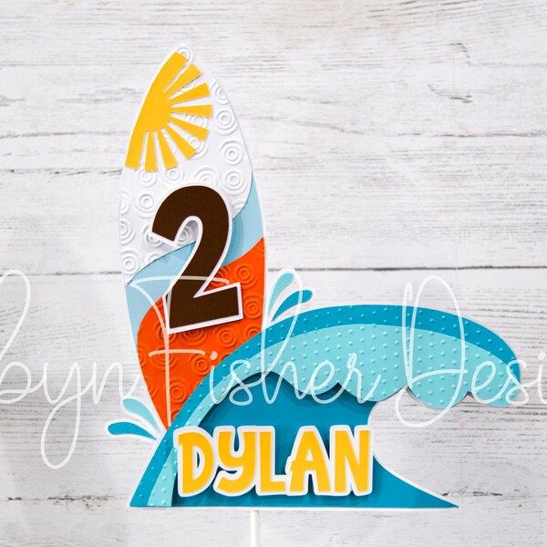 Surfing Cake Topper - Etsy