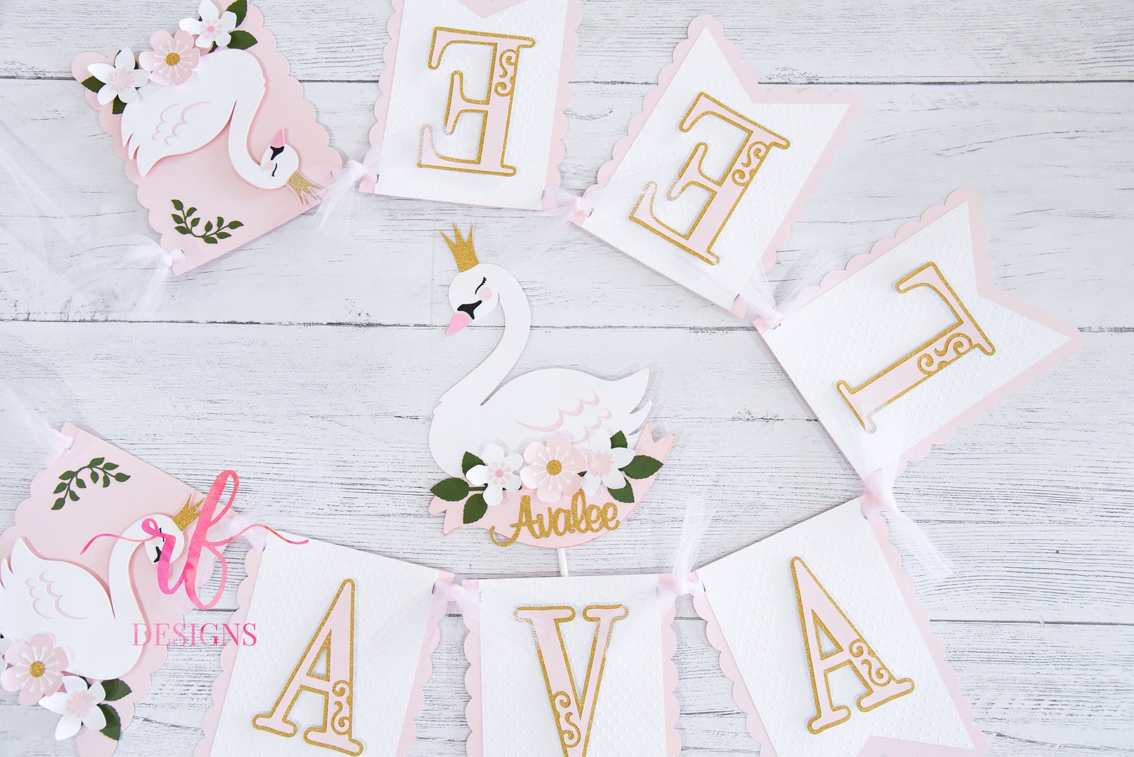 Swan Princess Banner Customized and Beautifully Detailed | Etsy