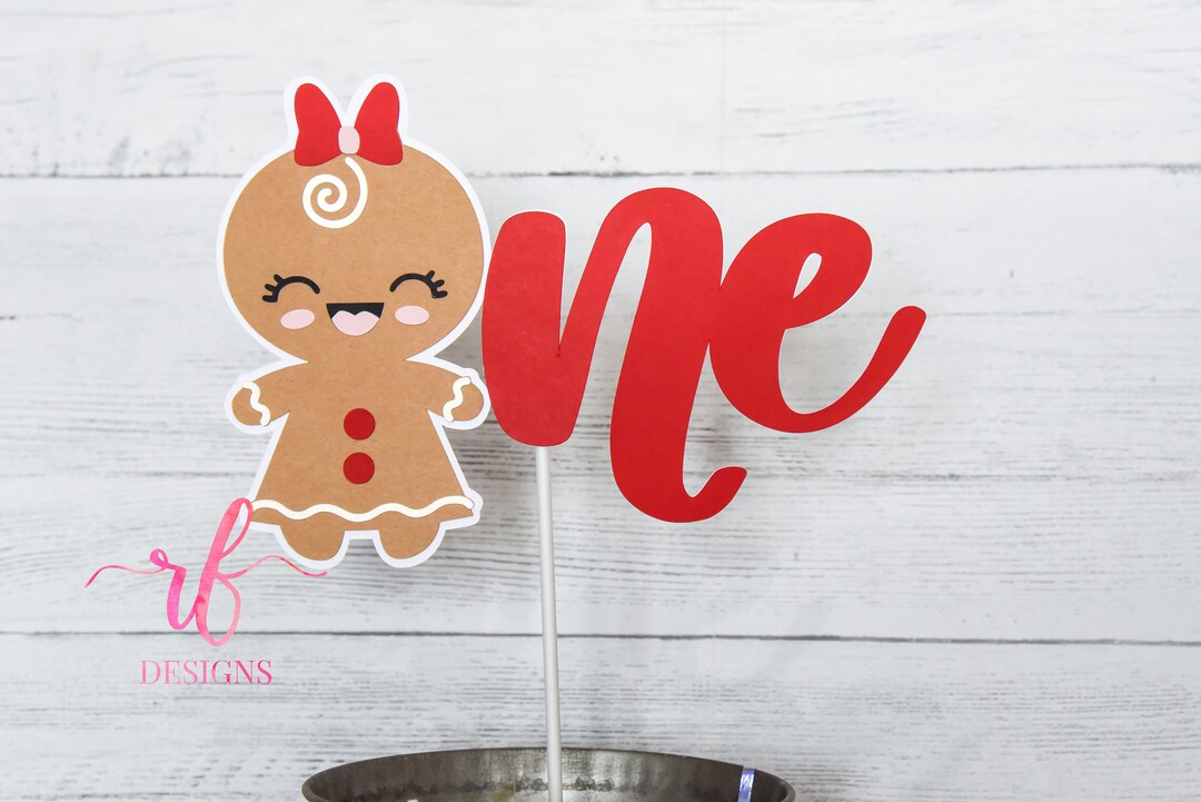 ONE - Candy Land Gingerbread Theme Cake Topper! so Cute for a First ...