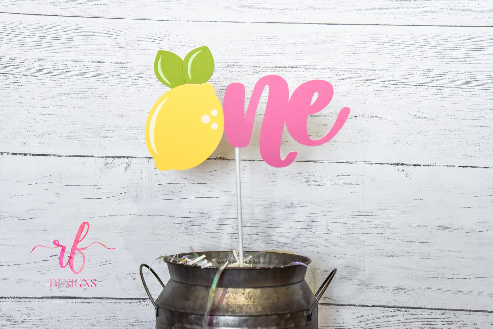 ONE Lemon Theme Cake Topper Can Also Be TWO for a Second - Etsy