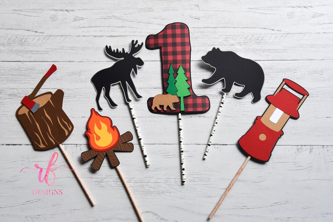 Lumberjack Centerpiece! Choice of 4pc or 6pc Set! Adventure Awaits ...