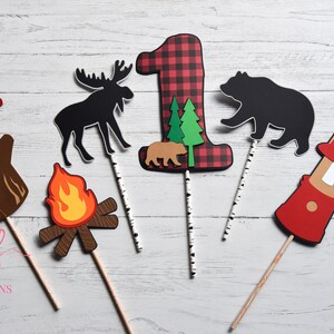 Lumberjack Centerpiece! Choice of 4pc or 6pc Set! Adventure Awaits ...