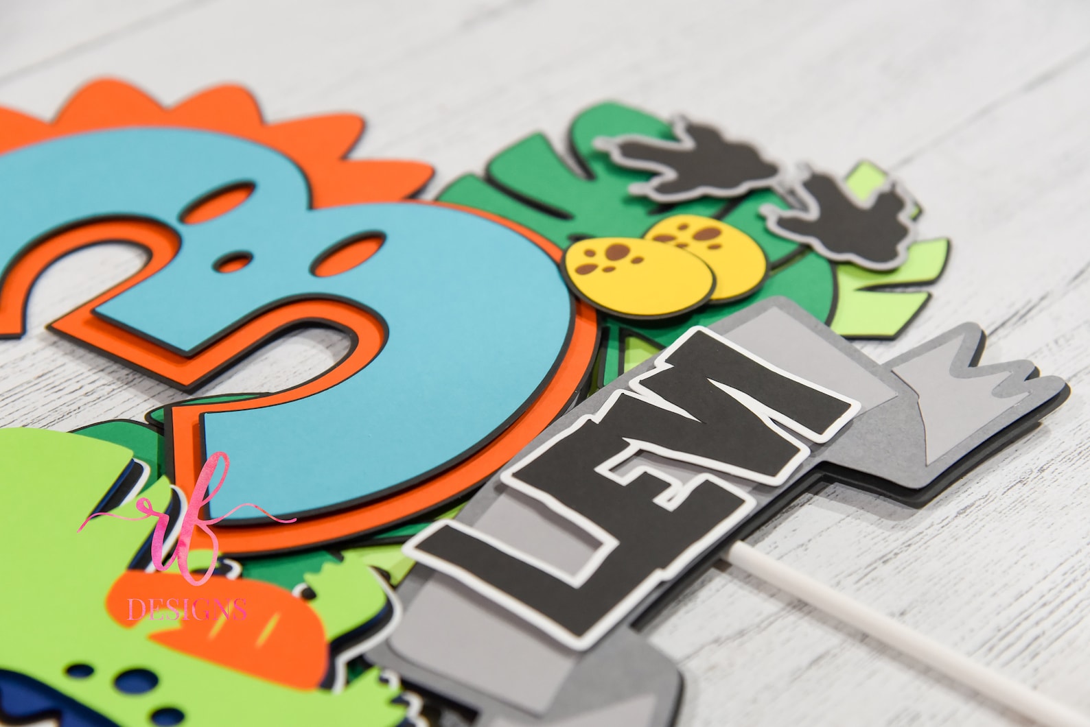Dinosaur Cake Topper - Customized With Dino-age and Name! RAWR!!! - Etsy