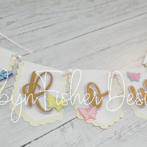 Butterfly Banner - Customized and Beautifully Detailed! - Etsy