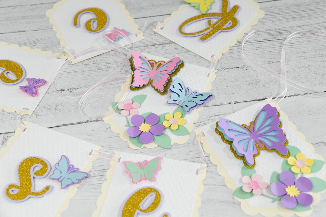 Butterfly Banner | Customized and Beautifully Detailed - Etsy