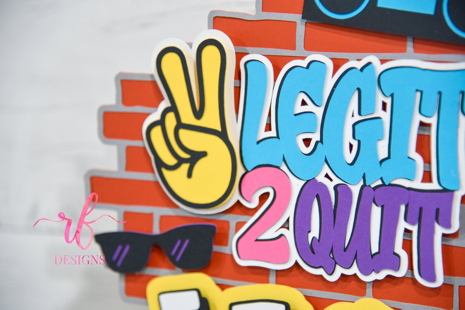 Two Legit 2 Quit Second Birthday Cake Topper 80's Theme - Etsy