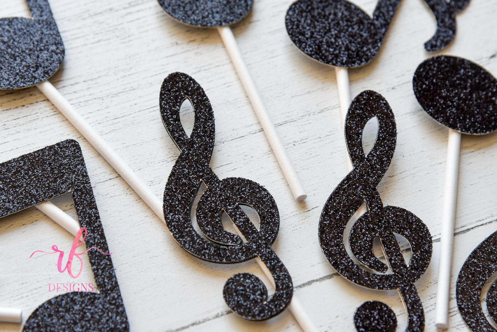 Music Notes Cupcake Toppers Set of 12 Music Theme Treble | Etsy