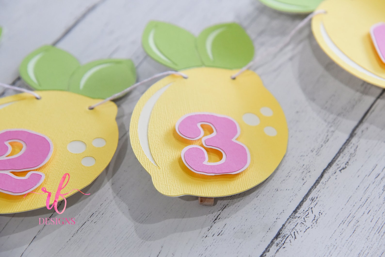 Lemon Milestone Photo Banner Lemon Theme First Birthday Photo Display ...