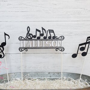 Music Notes Cupcake Toppers! Set of 12! Music Theme - Treble Clef ...