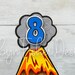 Volcano Cake Topper Customized With Age and Name Floor is - Etsy