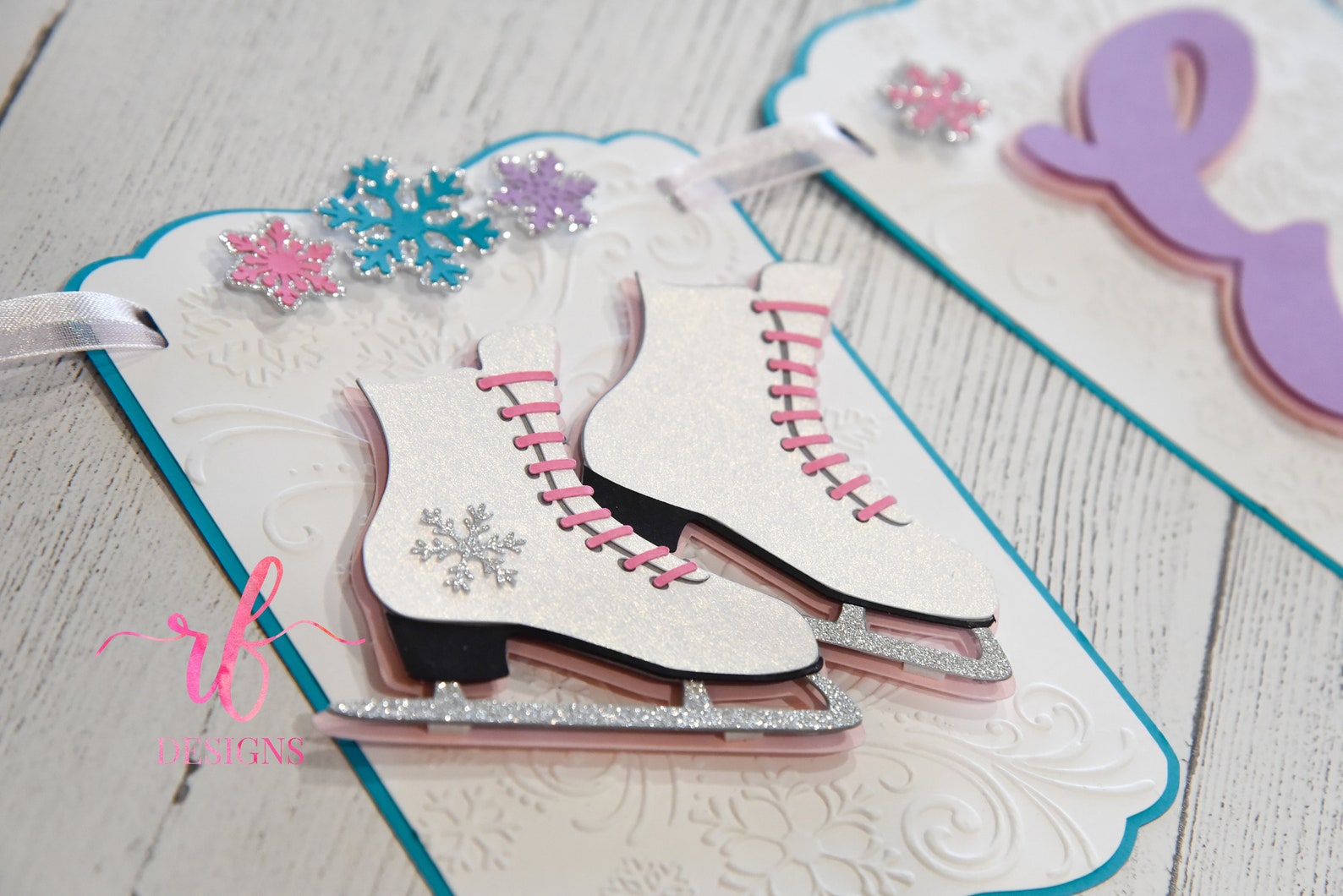 Ice Skating Banner Winter Theme Beautifully Detailed and - Etsy