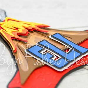 Volcano Cake Topper Customized With Age and Name Floor is Lava, Blast ...