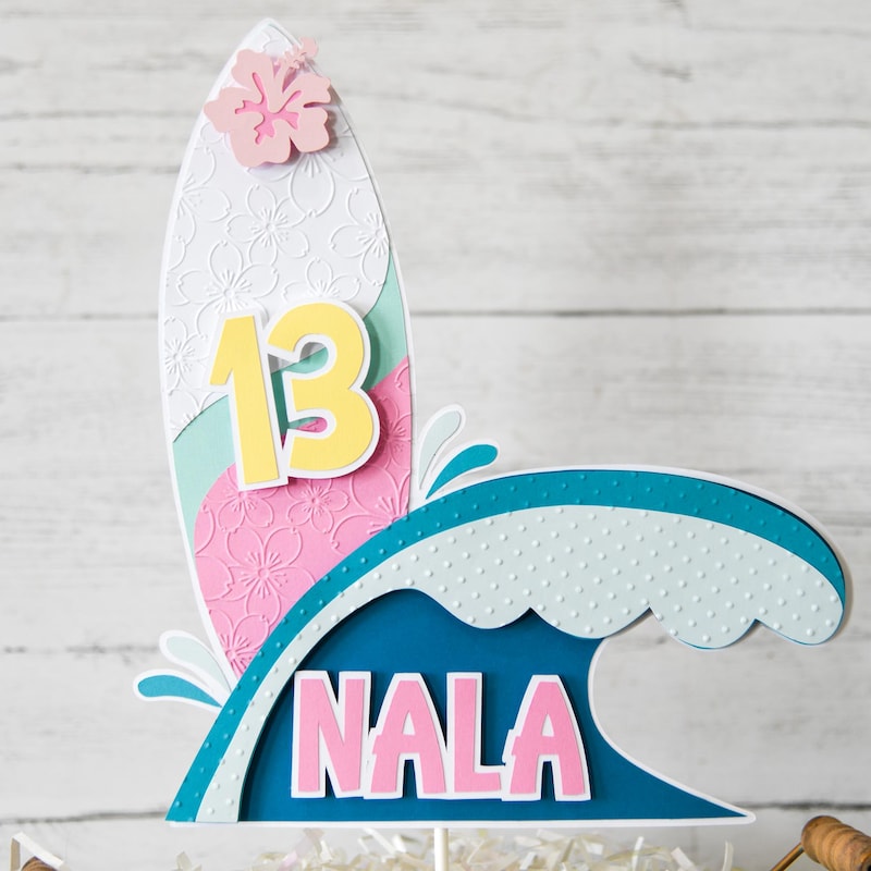 Surfing Cake Topper - Etsy