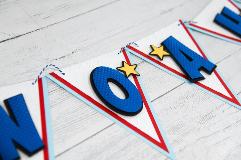 Superhero Birthday Banner - Etsy