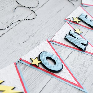 Superhero Birthday Banner - Etsy