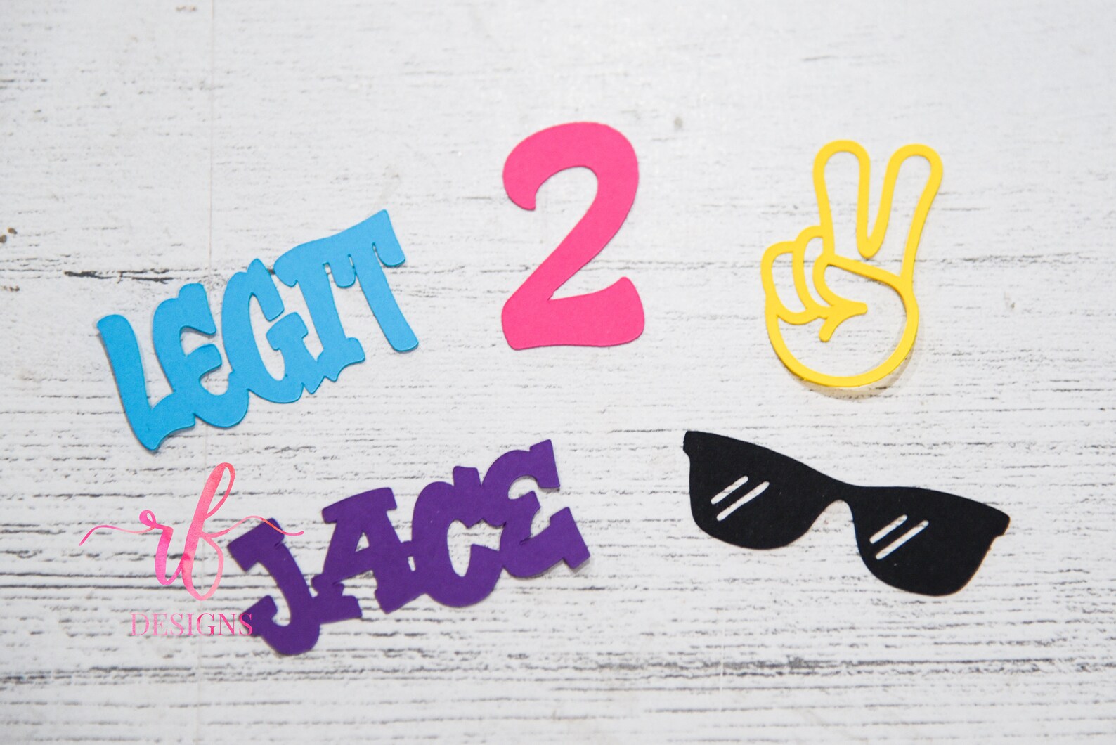 Confetti Two Legit 2 Quit Second Birthday 100pc Customized - Etsy