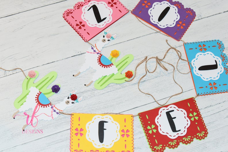 Llama Fiesta Theme Banner Full of Fun and Color - Etsy