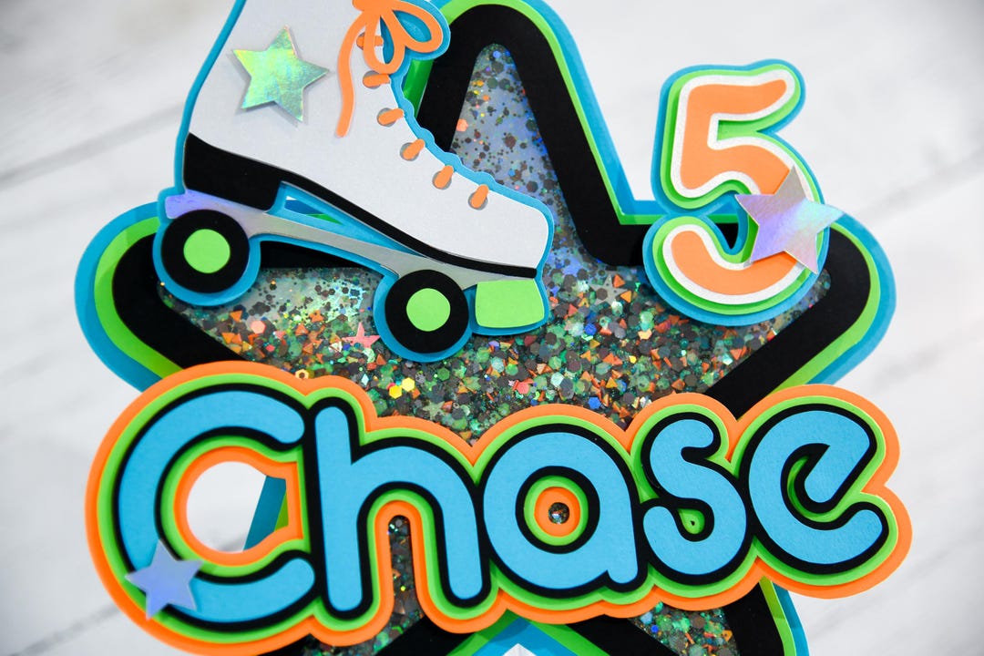 Roller Skate | Rollerblade Shaker Cake Topper | Retro 80's 90's Theme ...