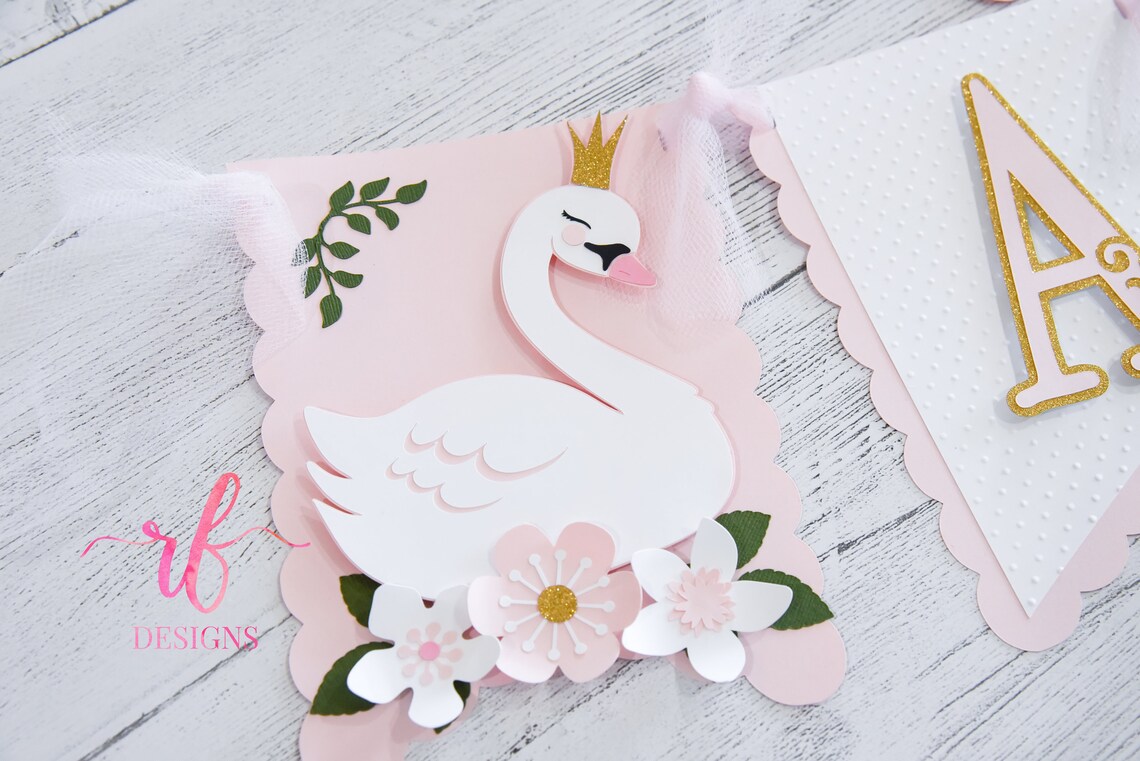 Swan Princess Banner Customized and Beautifully Detailed | Etsy