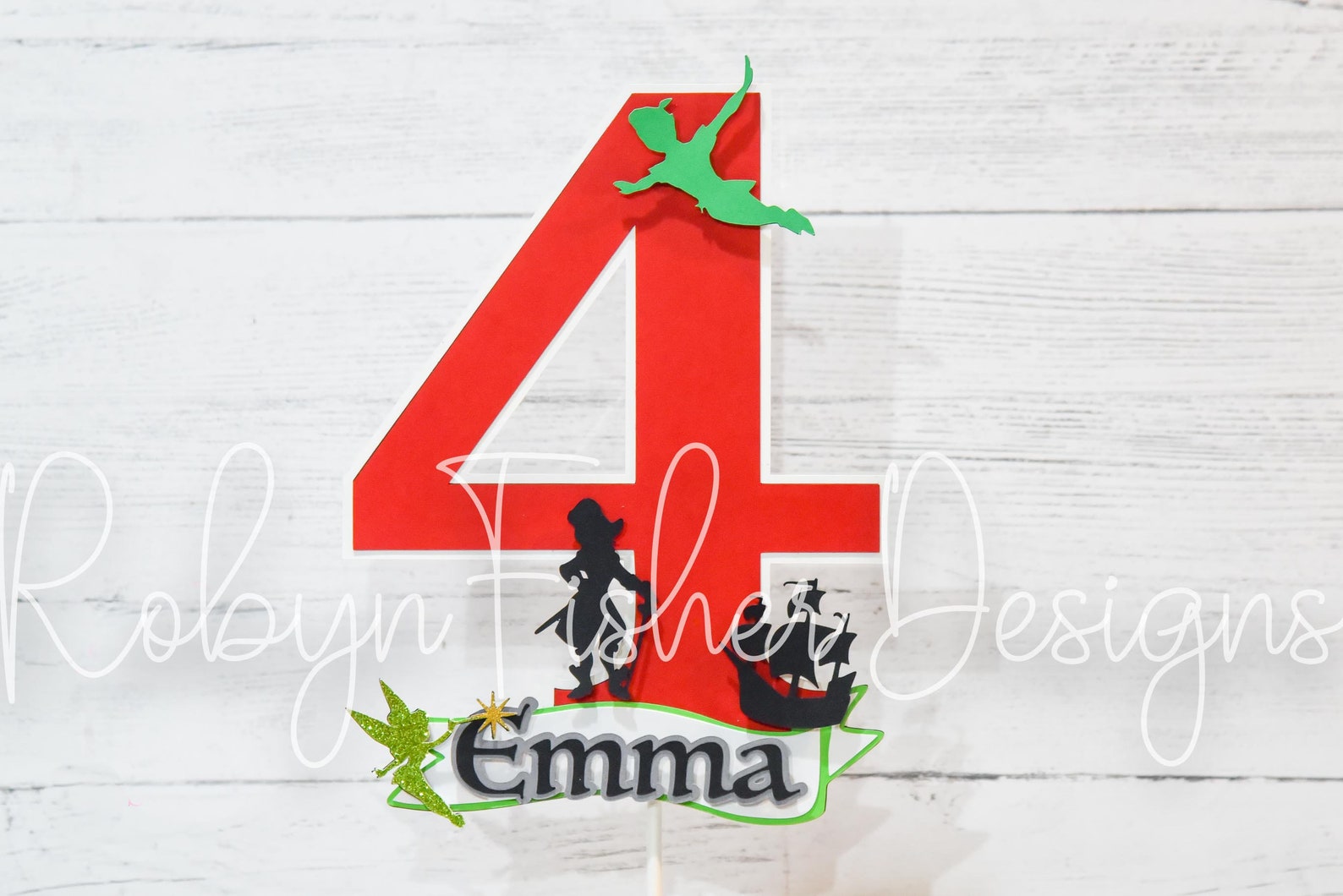 Peter Pan Cake Topper Beautifully Detailed With Pan - Etsy