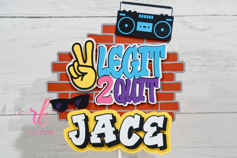 Confetti Two Legit 2 Quit Second Birthday 100pc Customized - Etsy