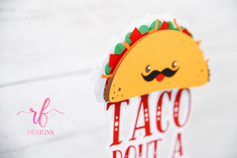Taco' Bout Fun 4pc Fiesta Taco Themed Centerpiece Taco | Etsy
